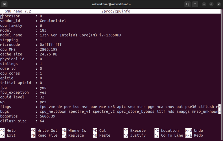 How to check how many CPUs in a Linux System - NetworkHunt
