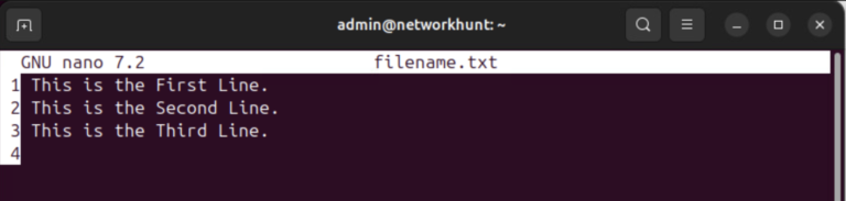 How to Show Line Numbers in Nano Text Editor in Linux - NetworkHunt