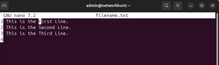 How to Find in Nano text Editor in Linux - NetworkHunt