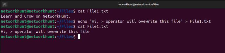 How To Save The Output Of A Command In A File In Linux Networkhunt