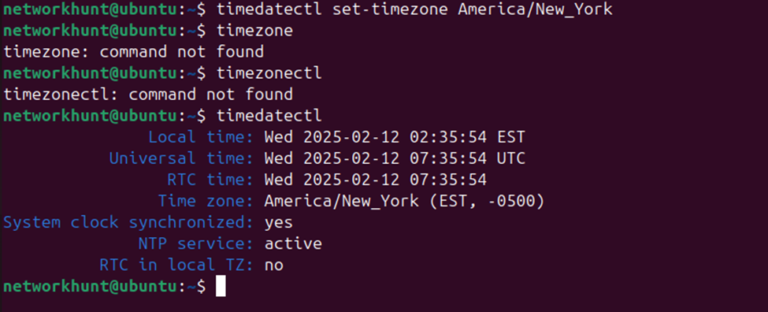 How to Change Date, time and Timezone in Ubuntu linux. - NetworkHunt